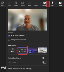 Using Portrait Blur in new Microsoft Teams – One Minute Office Magic