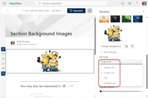 Using custom background images in SharePoint page sections – One Minute ...