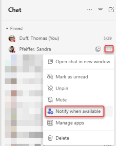 Getting notifications when an Available/Offline status change occurs in ...