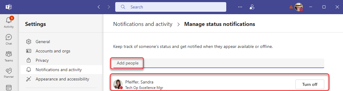 Getting notifications when an Available/Offline status change occurs in ...