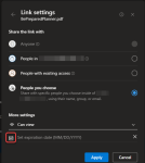 Using Expiration Dates in sharing links – One Minute Office Magic