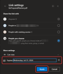 Using Expiration Dates in sharing links – One Minute Office Magic