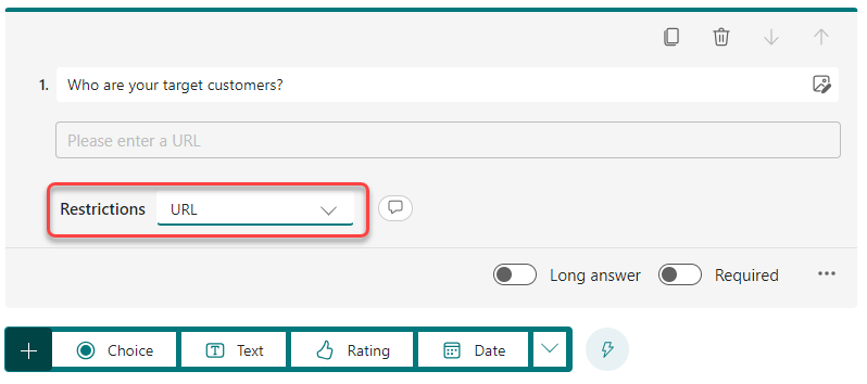 Using Restrictions on open text fields in Microsoft Forms – One Minute ...