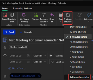 Sending meeting reminder emails from Outlook on the web – One Minute ...