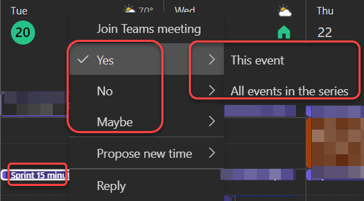 Right-Click RSVP options for meetings in Outlook on the web – One ...
