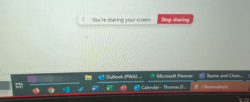 Moving the Screen Sharing Bar in Microsoft Teams – One Minute Office Magic