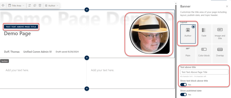Using the new Author Banner on SharePoint pages – One Minute Office Magic