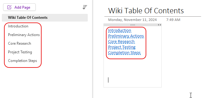 Creating wiki-style links in OneNote – One Minute Office Magic