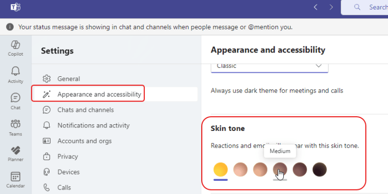 Microsoft Teams: New skin tone settings and reactions – One Minute ...