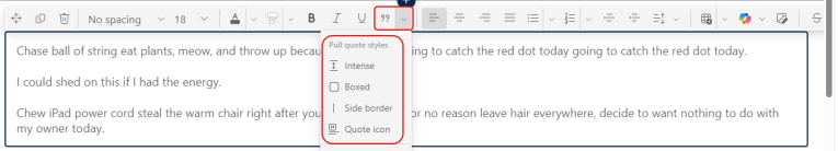 Pull Quotes on a SharePoint page – One Minute Office Magic