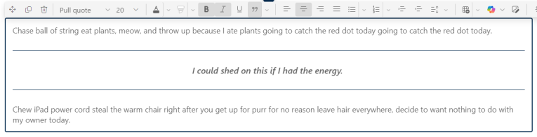 Pull Quotes on a SharePoint page – One Minute Office Magic