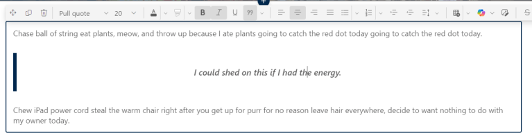 Pull Quotes on a SharePoint page – One Minute Office Magic