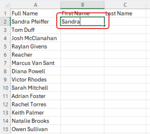 Using Flash Fill in Excel – One Minute Office Magic
