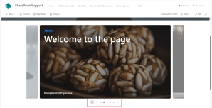 Using the new Carousel option in the SharePoint page Hero web part ...