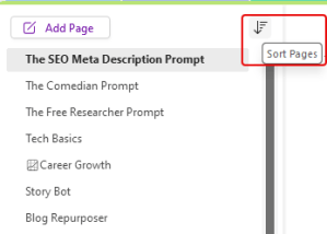 Sorting pages in a OneNote section – One Minute Office Magic