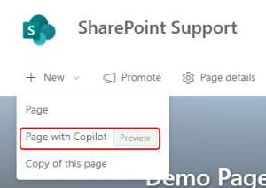 Generating SharePoint Pages using Copilot – One Minute Office Magic