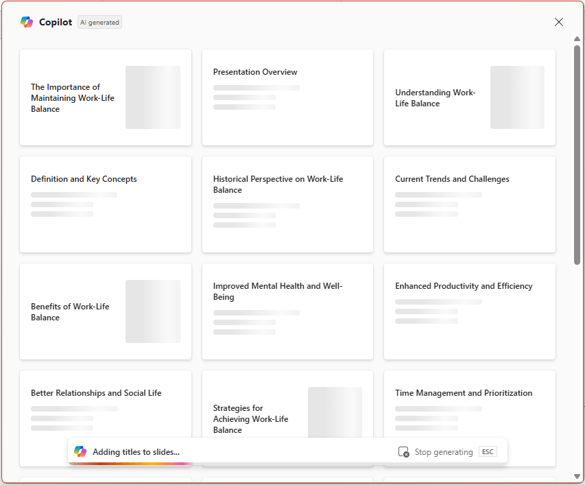 Using Copilot to generate a PowerPoint presentation – One Minute Office Magic