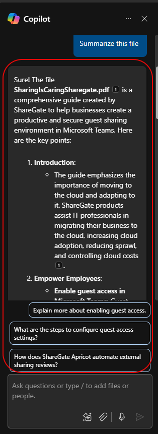 Using Copilot to get a summary of a PDF document – One Minute Office Magic