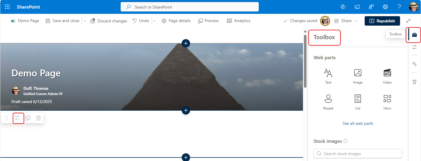 Using Section Templates on a SharePoint page – One Minute Office Magic