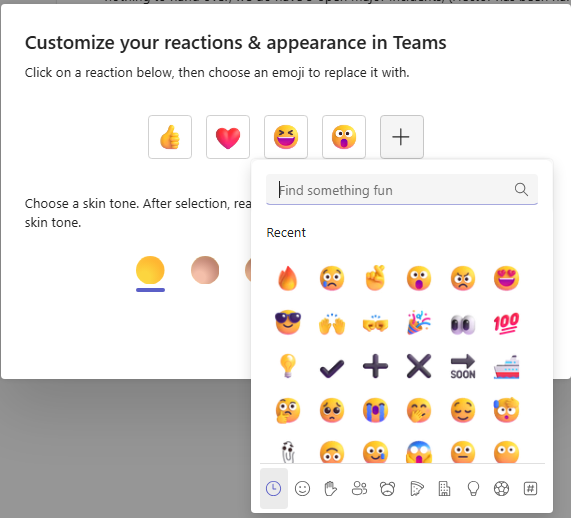 Changing your default emojis in Teams – One Minute Office Magic