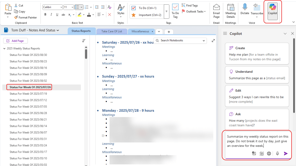 Using Copilot in OneNote – One Minute Office Magic