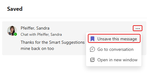 Saving messages in Microsoft Teams – One Minute Office Magic