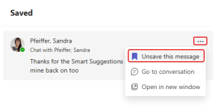 Saving messages in Microsoft Teams – One Minute Office Magic