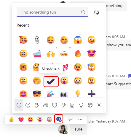 Multiple emoji reactions in Microsoft Teams – One Minute Office Magic