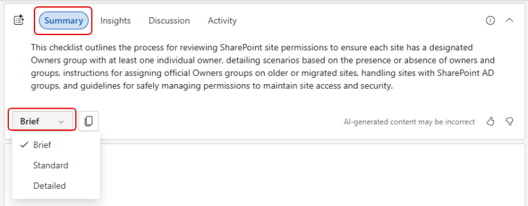 Getting a document summary in web-based Microsoft Word – One Minute ...
