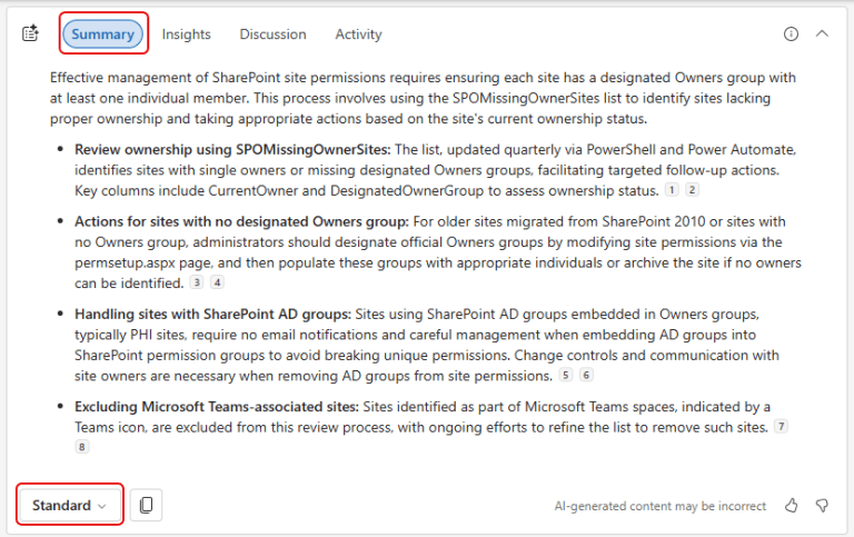 Getting a document summary in web-based Microsoft Word – One Minute ...