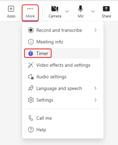 Using the Timer feature in Microsoft Teams meetings – One Minute Office ...