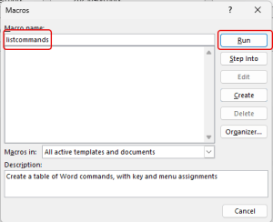 Getting all the keyboard shortcuts for Microsoft Word – One Minute ...