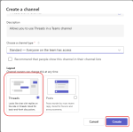Using the new Threads channel format in Microsoft Teams – One Minute ...