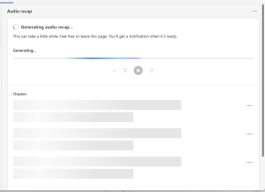 Getting Audio Recaps from Microsoft Teams meetings – One Minute Office ...