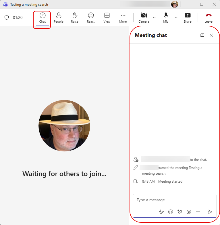 Popping out the chat window in a Microsoft Teams meeting – One Minute ...