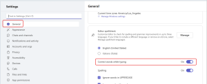 Autocorrect your typing in Microsoft Teams – One Minute Office Magic