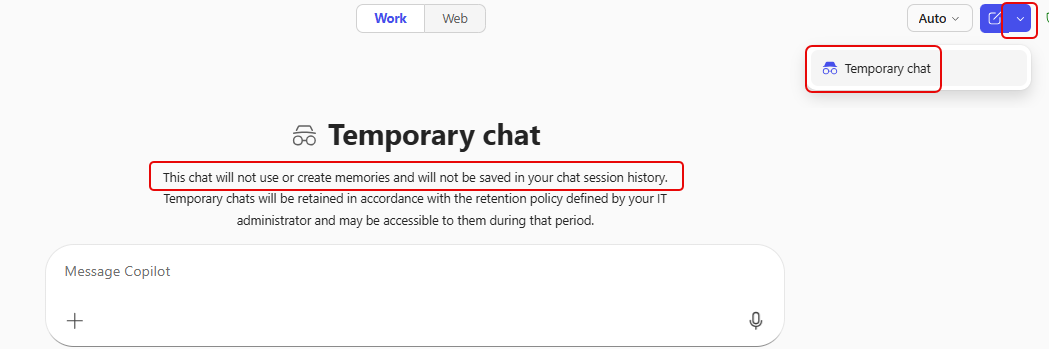 Using Temporary Chat in Microsoft Copilot – One Minute Office Magic