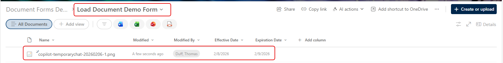 Using Forms in a SharePoint Document Library – One Minute Office Magic